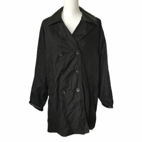Coach | Jackets & Coats | Coach Black Leather Coat For Ladies Size Xs ...